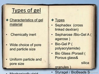 Gel filtration copy | PPTX | Skin Care | Beauty