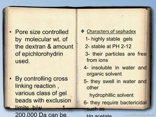 Gel filtration copy | PPTX