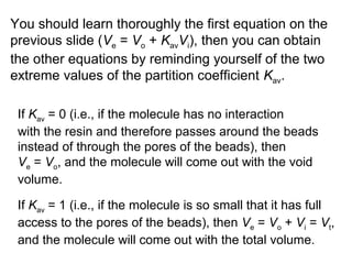 Gel Filtration Chromatography Lecture | PPT
