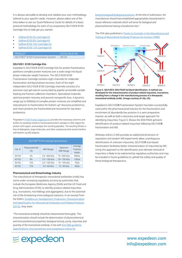 GELFrEE® 8100 Fractionation System Tech Note | PDF | Chemistry | Science