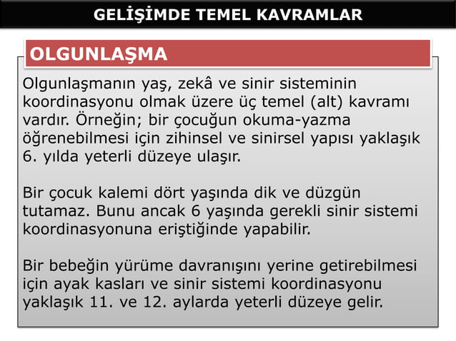 Gelişimde temel kavramlar | PPT