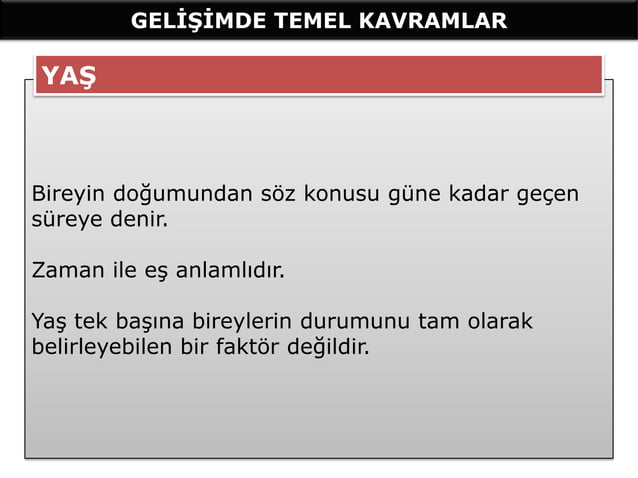 Gelişimde temel kavramlar | PPT
