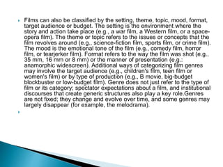 Film Genre | PPTX | Movies | Entertainment