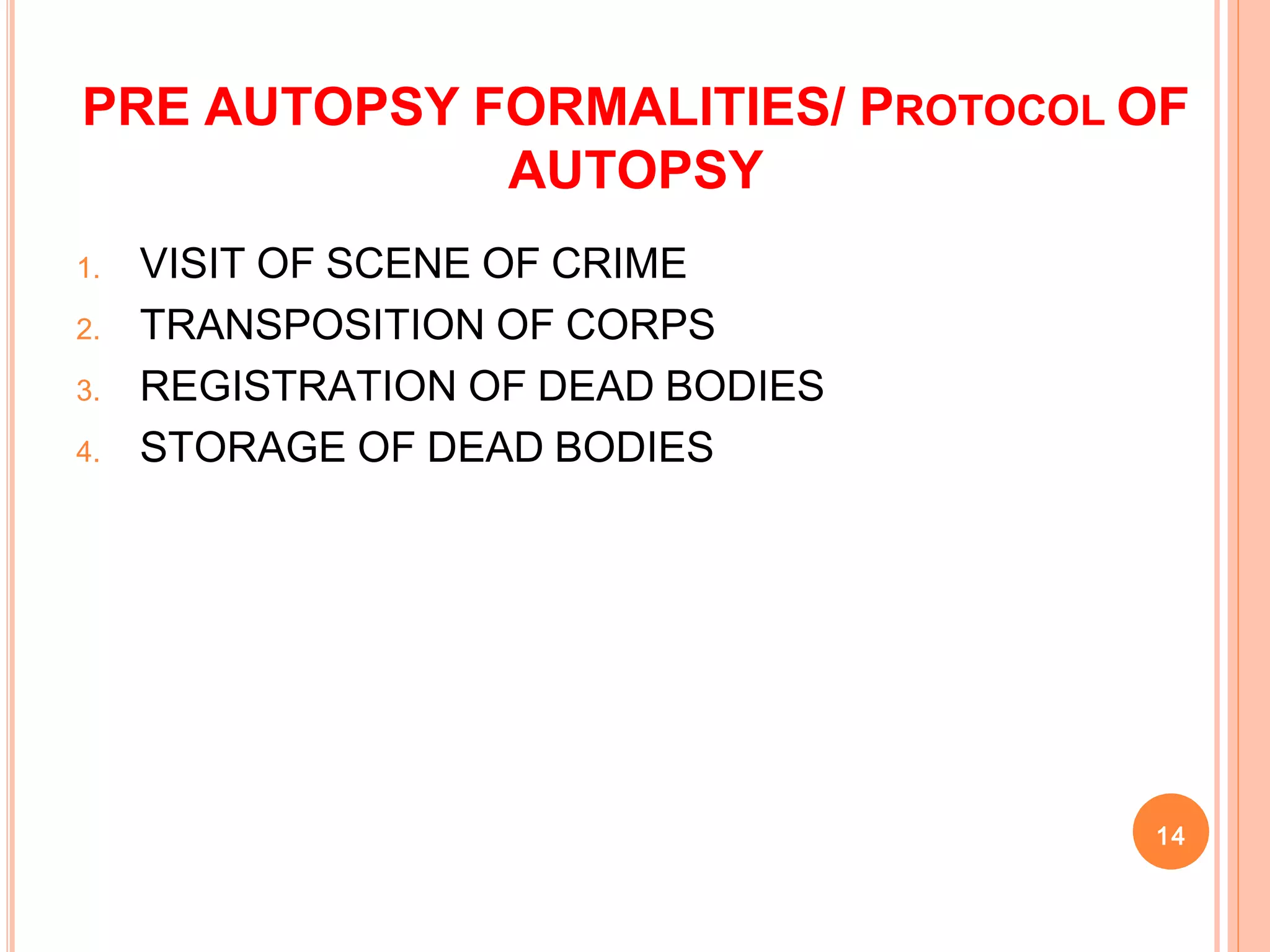Autopsy Pathophysiology | PPT