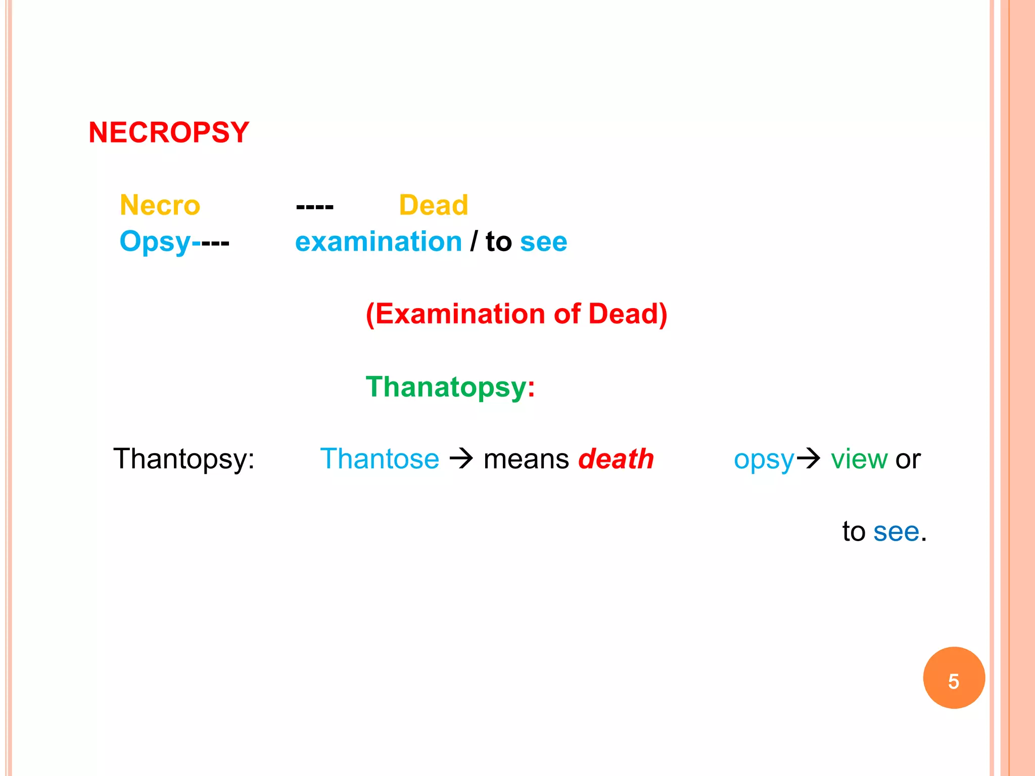 Autopsy Pathophysiology | PPT