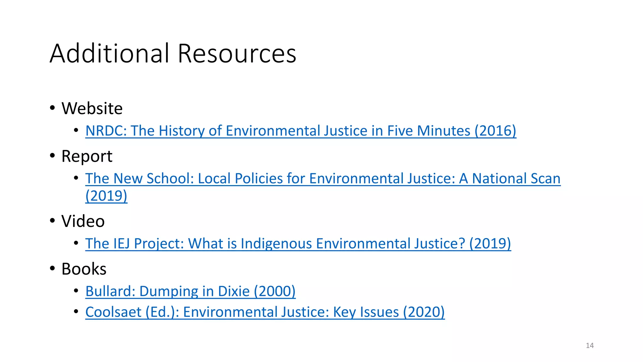 Environmental Justice: History, Evolution, & Policy | PPTX