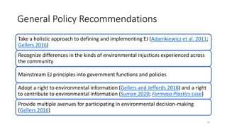 Environmental Justice: History, Evolution, & Policy | PPTX