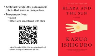 Should AI Have Rights? Lessons from Klara and the Sun | PPTX