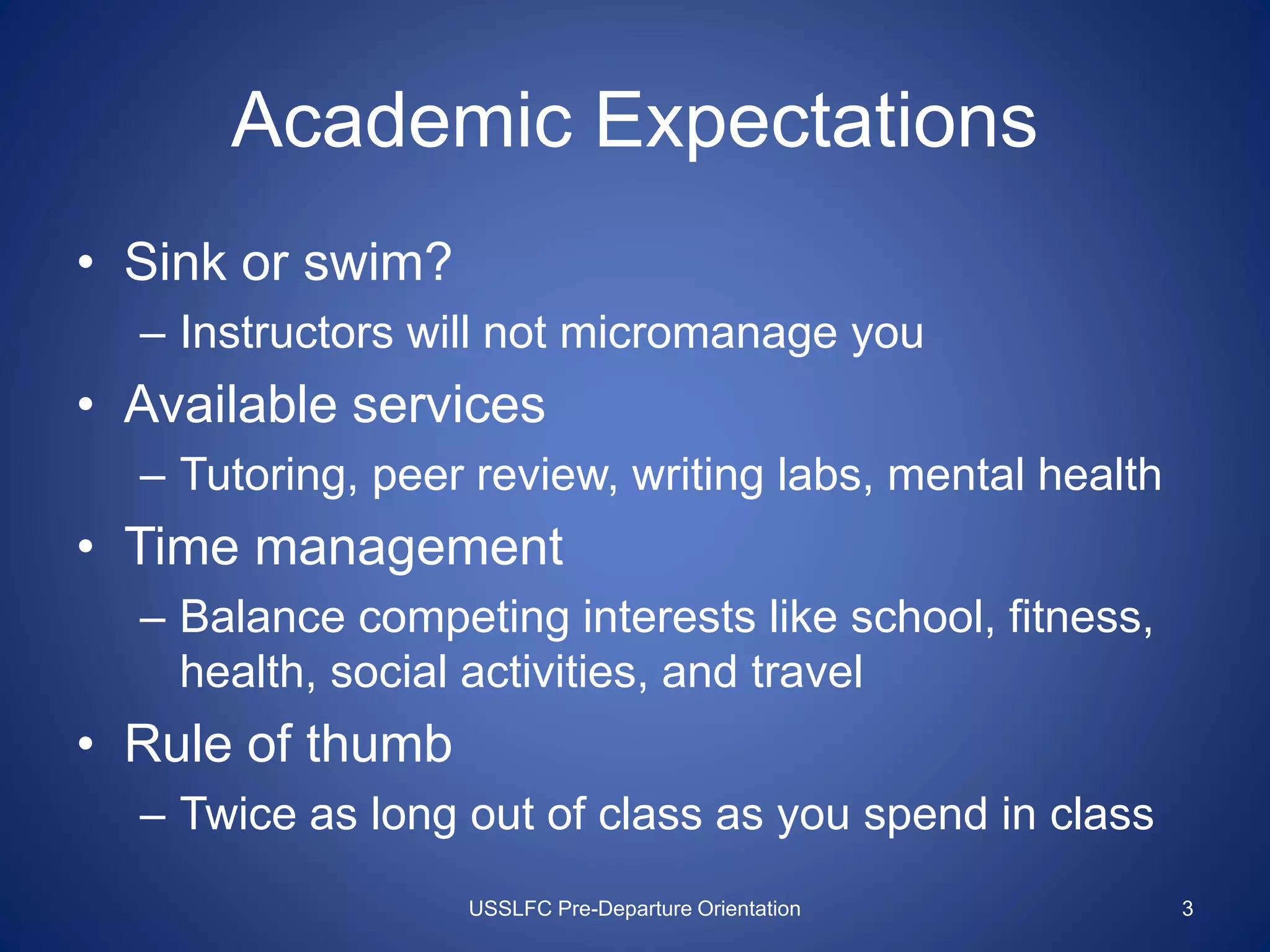 Understanding Academic Expectations and Academic Integrity | PPT
