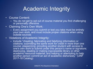 Understanding Academic Expectations and Academic Integrity | PPT