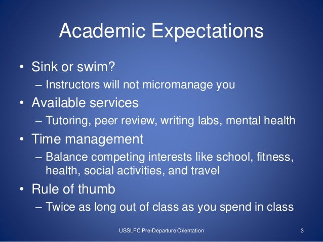 Understanding Academic Expectations and Academic Integrity