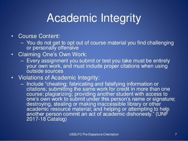 Understanding Academic Expectations and Academic Integrity