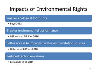 The Global Emergence of Constitutional Environmental Rights | PPTX
