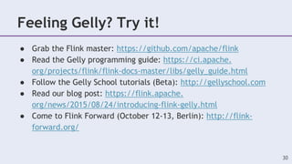 Gelly in Apache Flink Bay Area Meetup | PPT