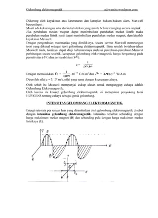 Gelombang Elektromagnetik | DOC