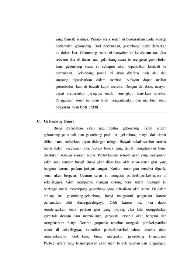 Gelombang bunyi | DOCX