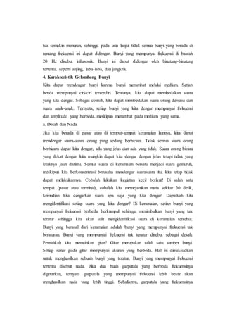 Gelombang bunyi | DOCX