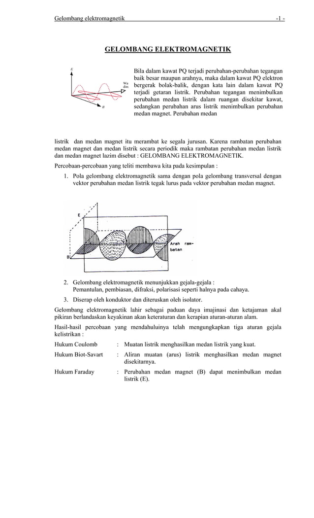 Gelombang elektromagnetik | PDF