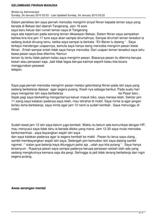 Gelombang fikiran manusia | PDF