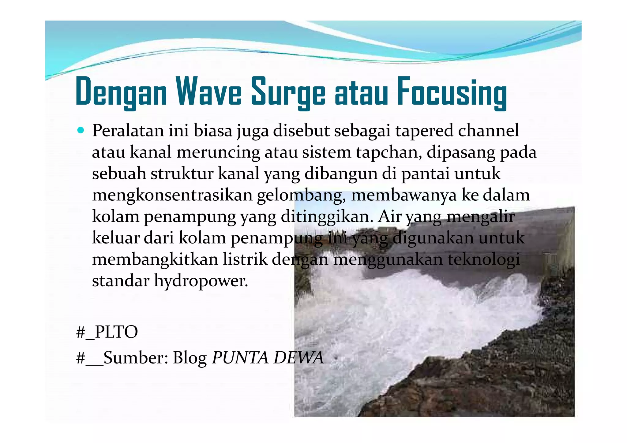 Energi Terbarukan "Gelombang laut" | PDF