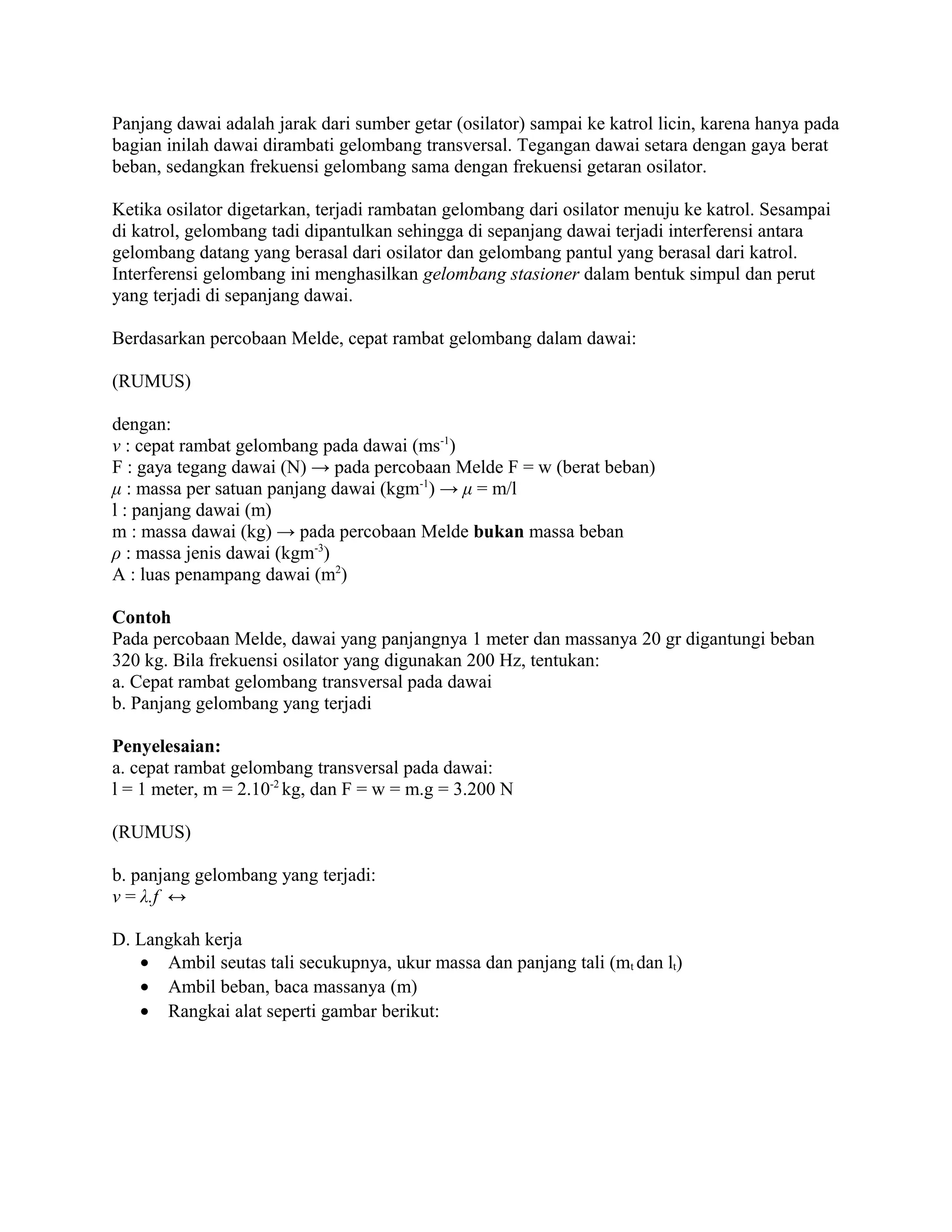 Gelombang stasioner | DOC