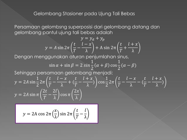 Gelombang stasioner | PPT