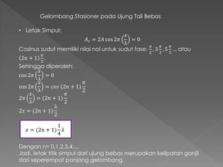 Gelombang stasioner | PPTX