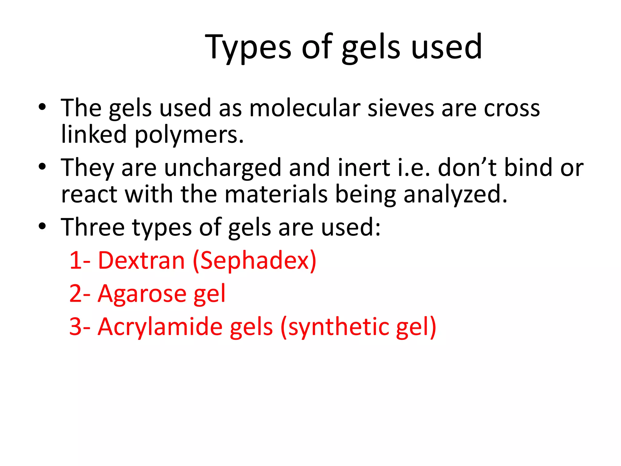 Gel permeation chromatography copy | PPTX