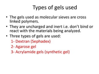 Gel permeation chromatography copy | PPTX