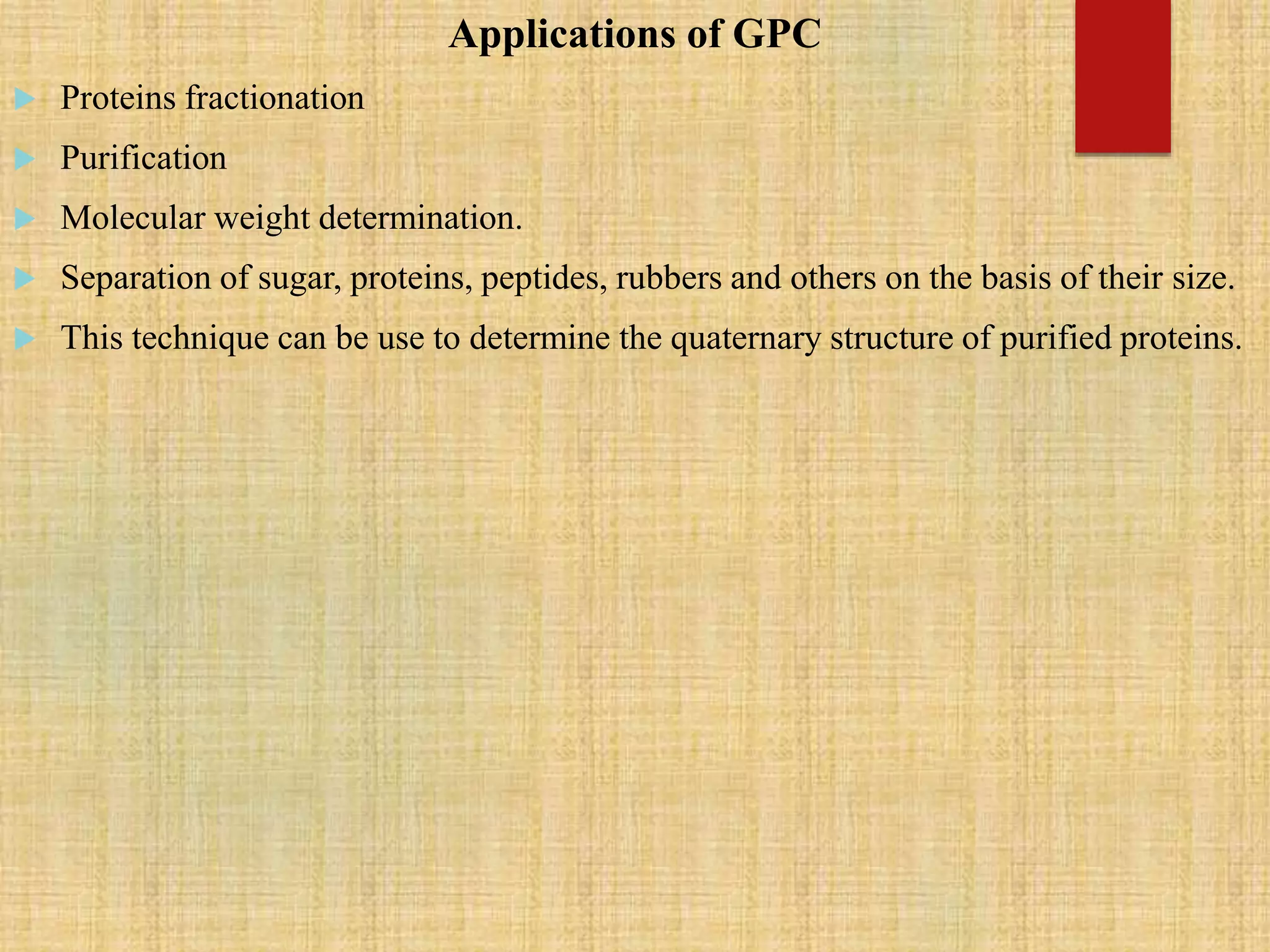 Gel permeation chromatography (GPC) | PPTX