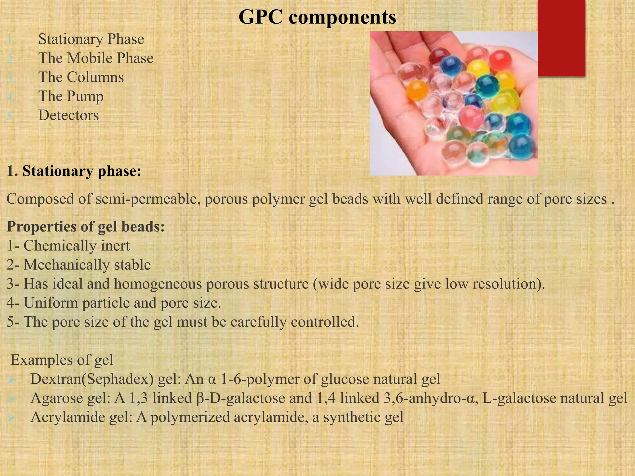Gel permeation chromatography (GPC) | PPTX