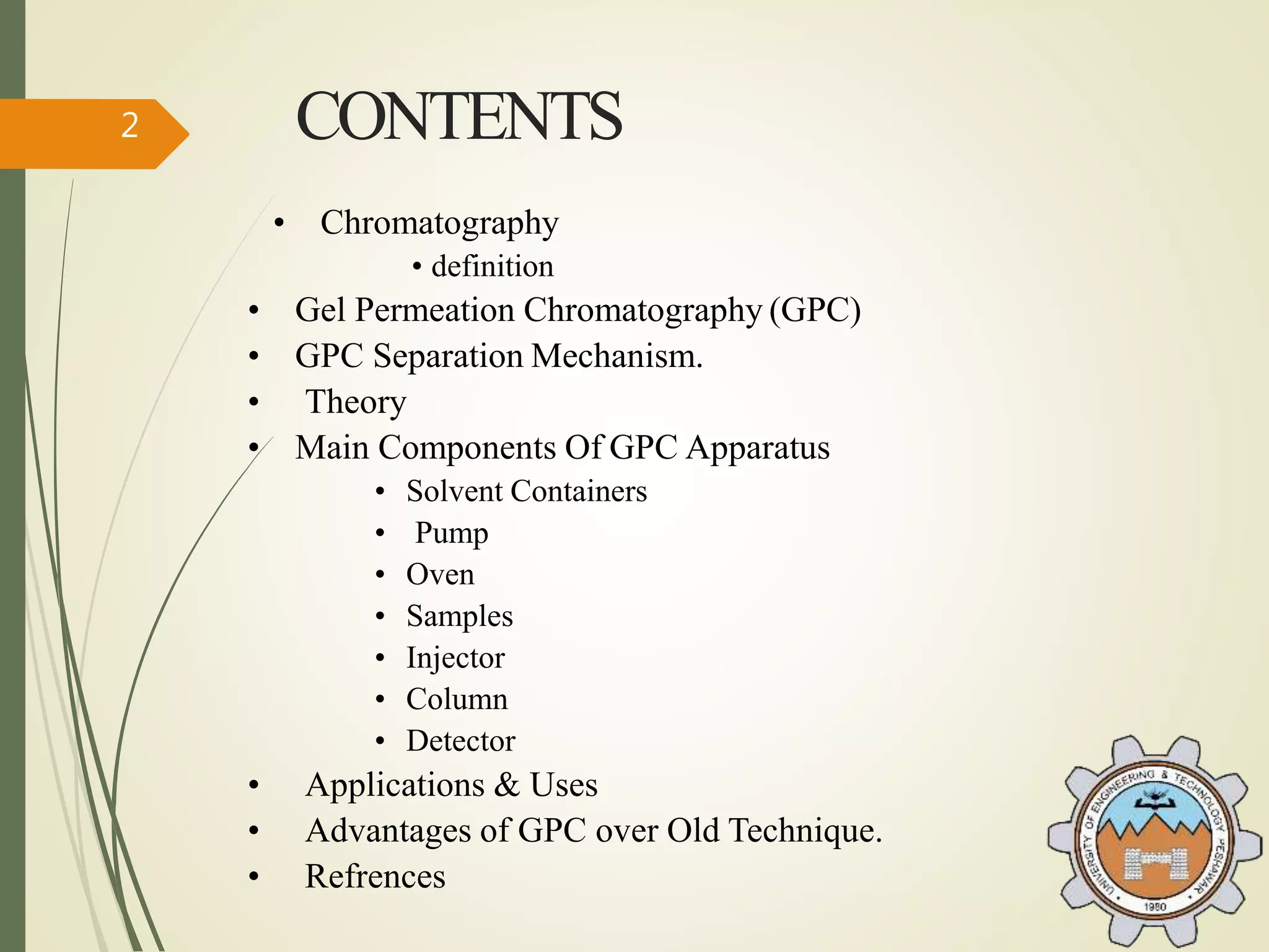 Gel permeation chromatography GPC technique | PPTX
