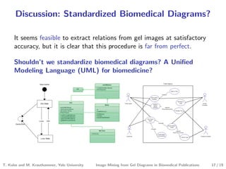 Image Mining from Gel Diagrams in Biomedical Publications | PPT