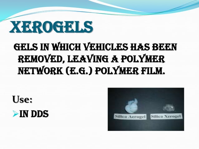 Gels | PPTX | Chemistry | Science