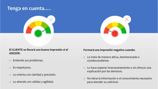 SERVICIO AL CLIENTE COMO EXPERIENCIA DE COMPRA | PPTX