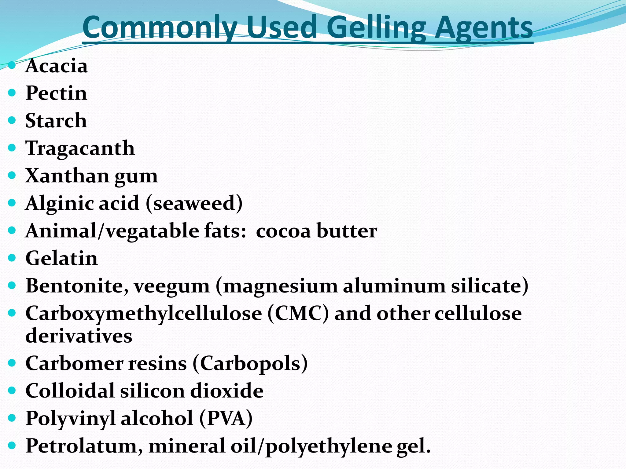 Gels & jellies | PPTX