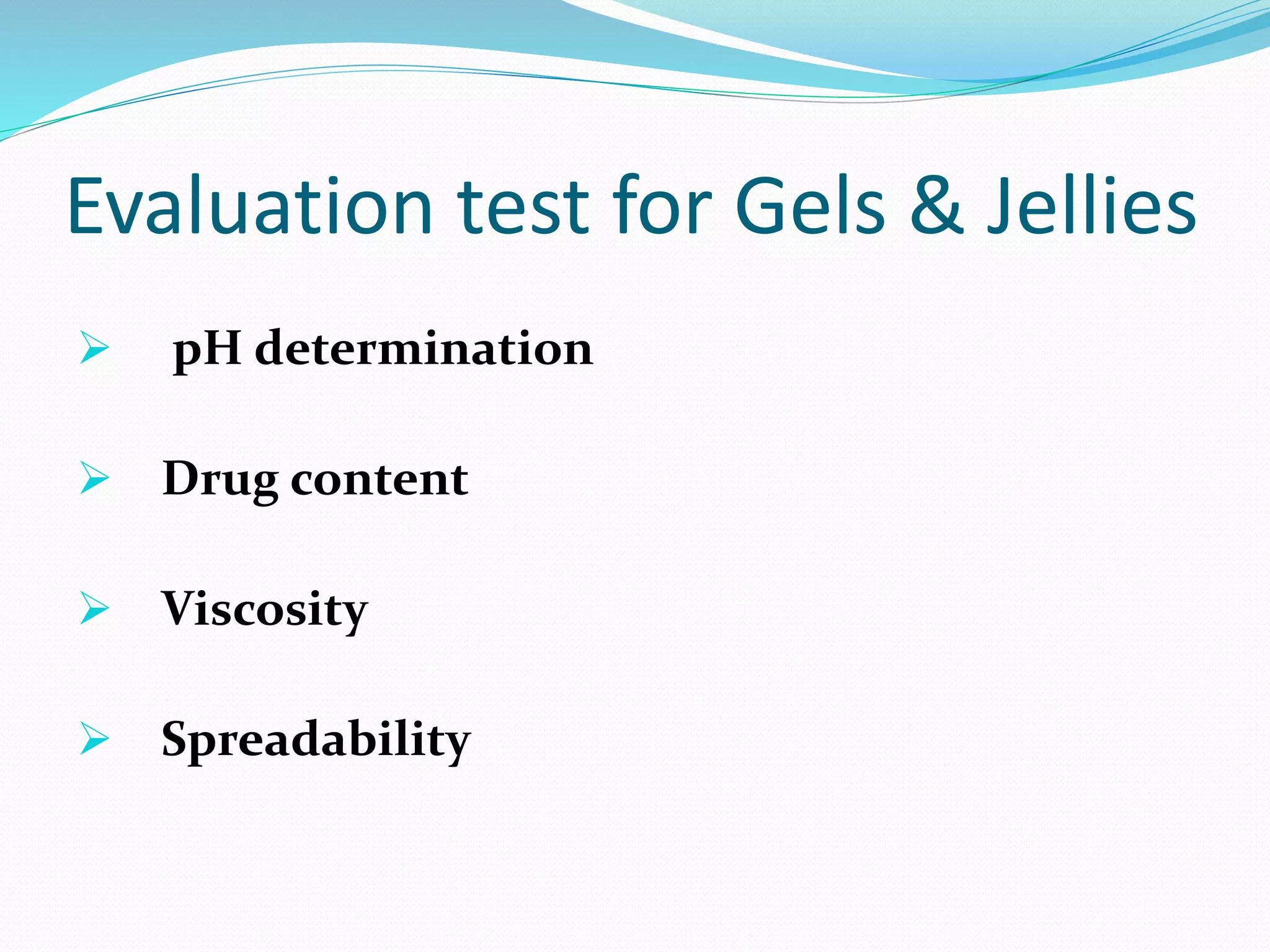 Gels & jellies | PPTX