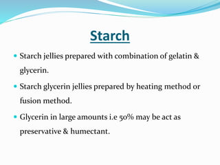Gels & jellies | PPTX