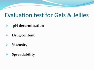 Gels & jellies | PPTX