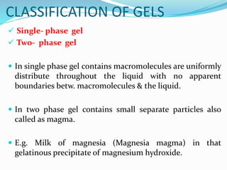 Gels & jellies | PPTX