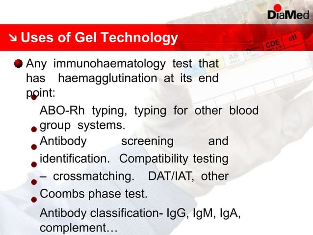 Column agglutination gel techniques.pptx | Blood Disorders | Diseases ...
