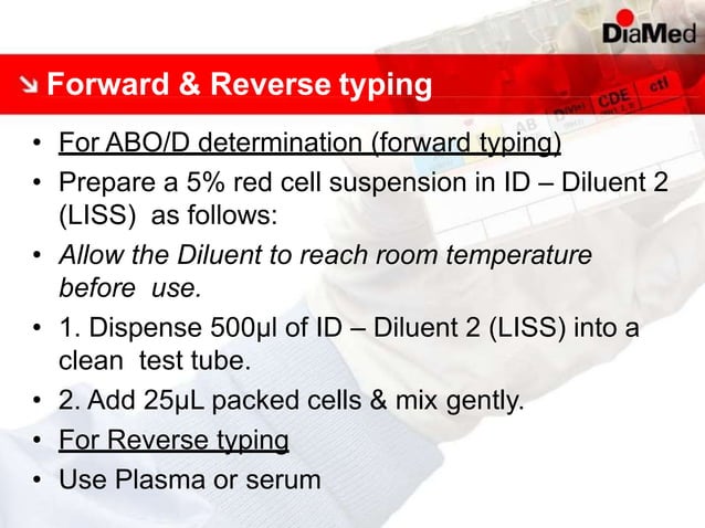 Column agglutination gel techniques.pptx | Blood Disorders | Diseases ...