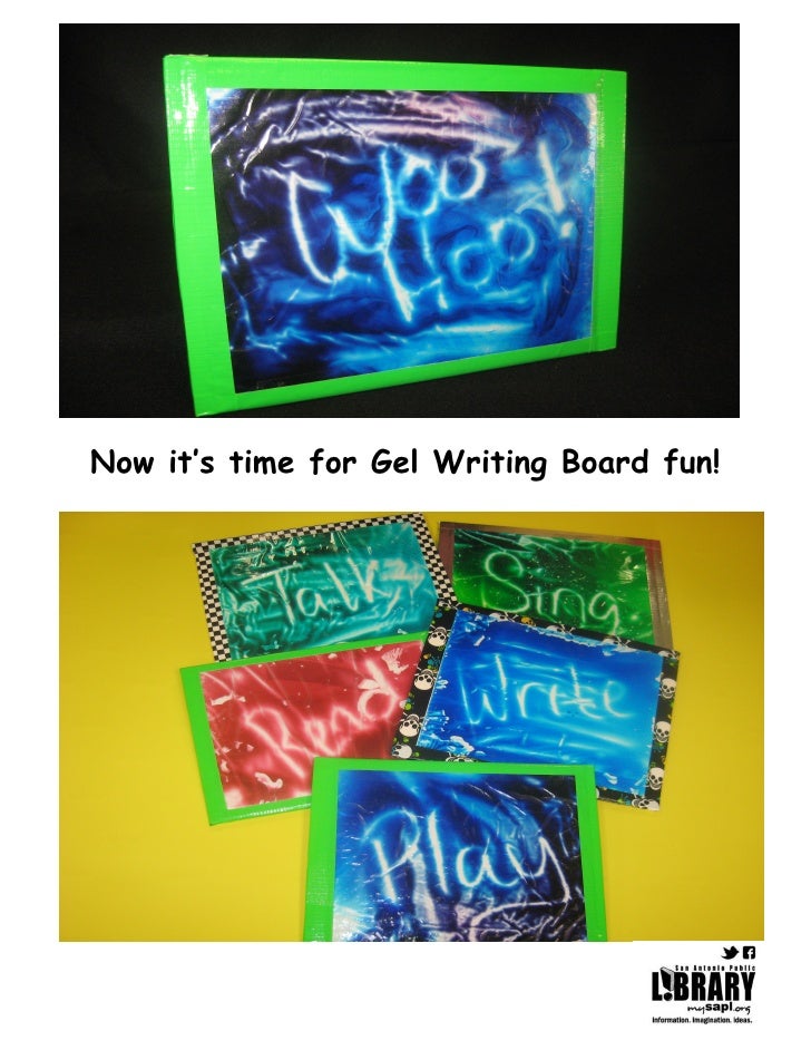 Gel writing board tutorial