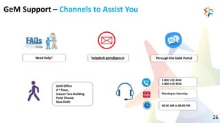 GeM ppt in railway for presentation on gem | PPTX