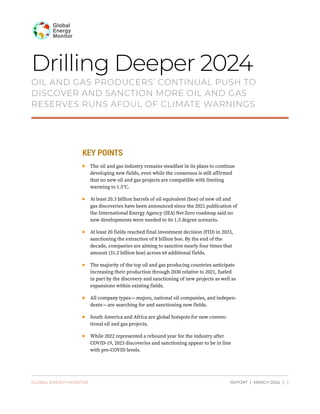 Global Energy Monitor: Global Oil and Gas Extraction Tracker March-2024 ...