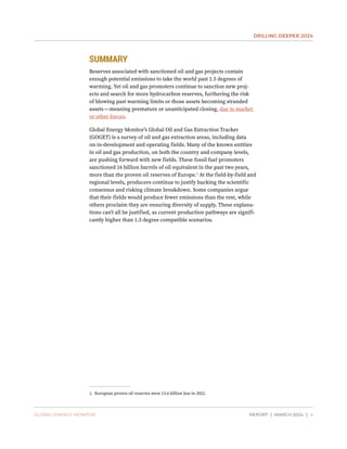 Global Energy Monitor: Global Oil and Gas Extraction Tracker March-2024 ...