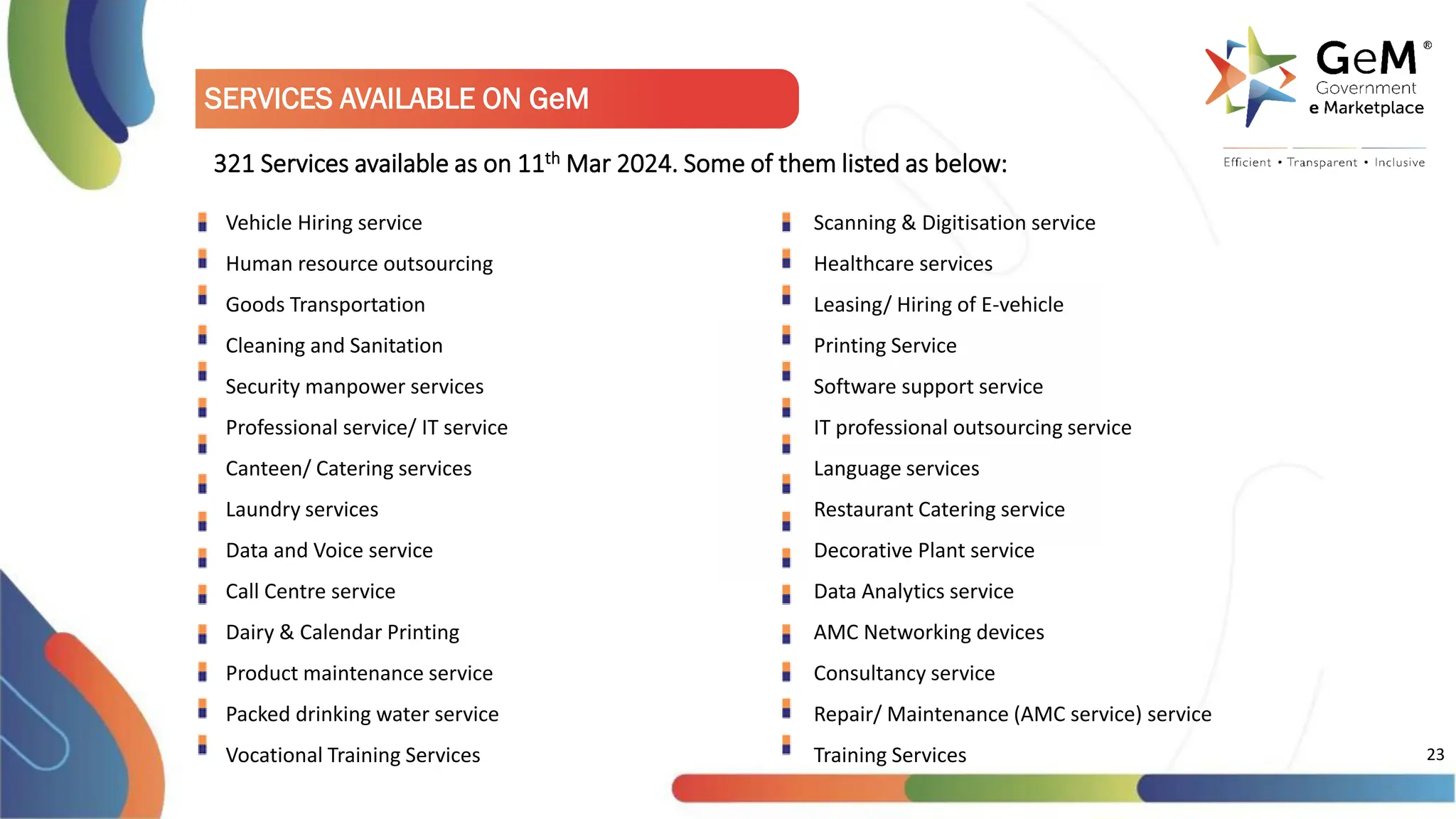 GeM Overview - A DEPARTMENT OF COMMERCE INITIATIVE | PDF