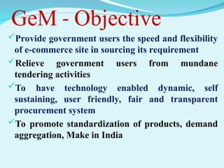 GeM-Overview 07022022.ppt Government e marketplace | PPT