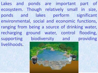 Gem ppt-22-save ponds and lakes | PPTX