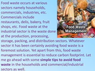 Gem ppt-25-sin of food waste | PPTX